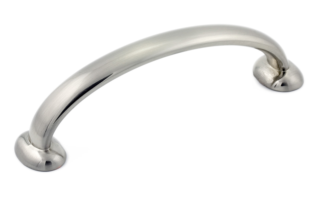 Pull - Modern Arch Handle - 4" - Brushed Nickel