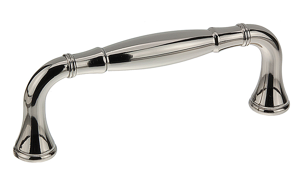 Pull - Traditional Beveled Handle - 4" - Nickel