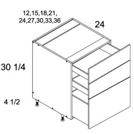 TGW-3DB36 - Three Drawer Bases - 36 inch