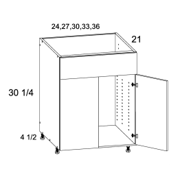PGW-VSB30 - Vanity Sink Base False Front Two Door - 30 inch