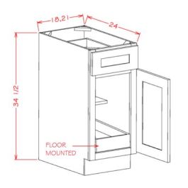 CW-B181RS - Single Door Single Rollout Shelf Bases