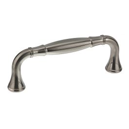 Pull - Traditional Beveled Handle - 4" - Brushed Nickel