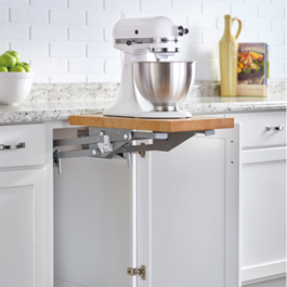 Base Cabinet Pullout Appliance/Mixer Lift Shelf w/ Soft Close