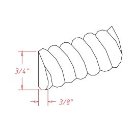CW-ROPE Rope Molding 96 inch