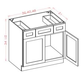 SG-VSD48 - Vanity Combo Bases - 48 inch